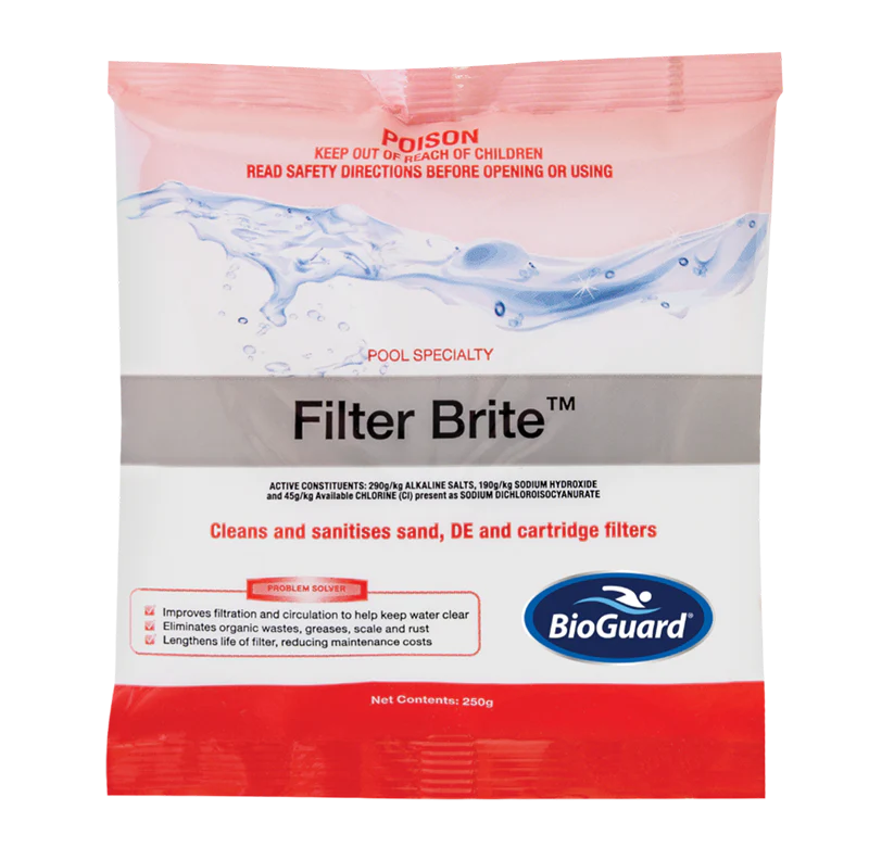 Bioguard Filter Brite Cartridge Cleaner 250g – Jeff Evans Ltd