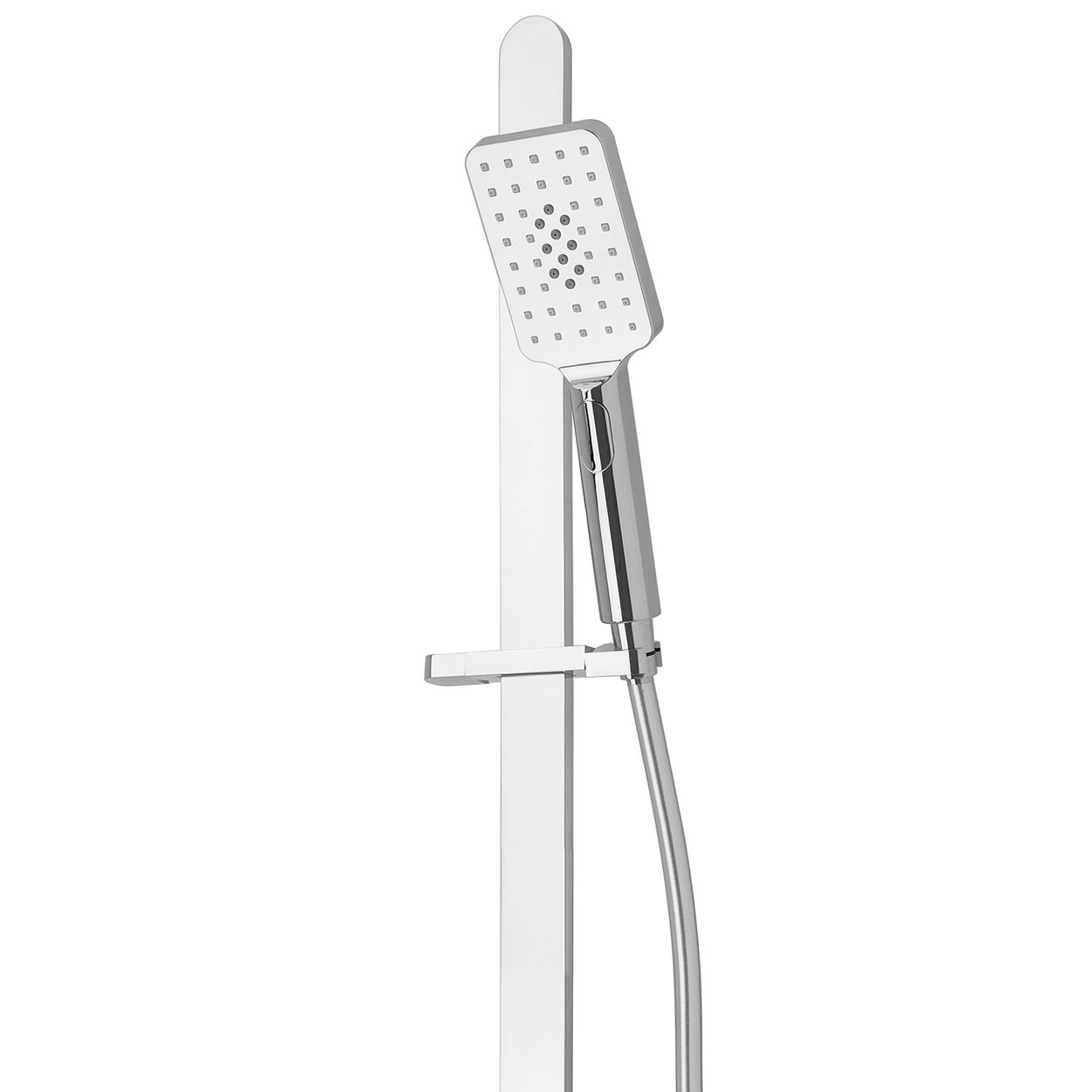Eclipse 3 Function Slide Shower (Square) - Chrome – Jeff Evans Ltd