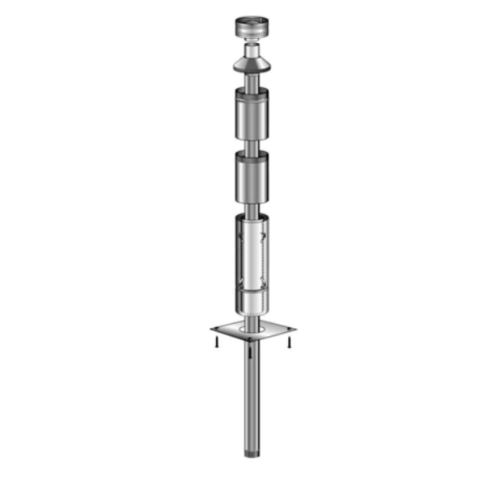 Yunca Flue Kit Free Standing 150mm x 4.2m 15150-15000 – Jeff Evans Ltd
